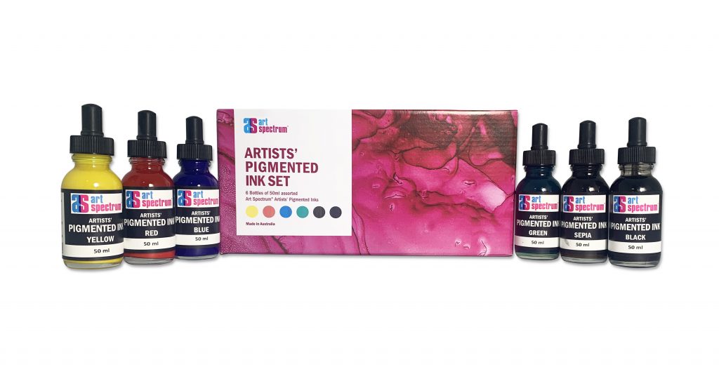 Art Spectrum® Pigmented Ink Set of 6 - Assorted Colours - Art Spectrum