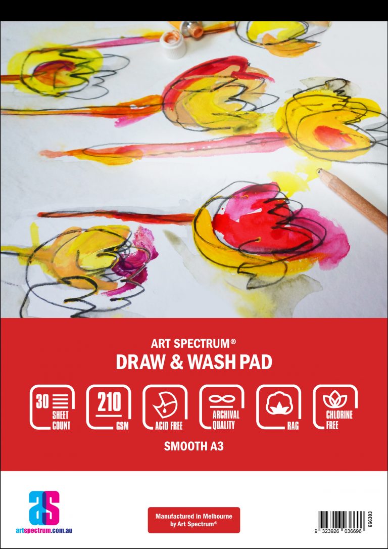 Draw & Wash Pads 210gsm – Smooth (hot press) - Art Spectrum
