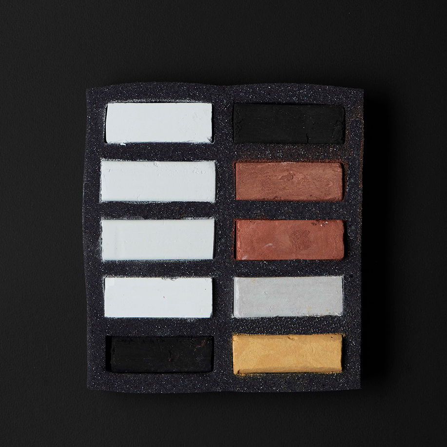 Blacks, Whites & Metallics - AS Extra Soft Square Pastel - Set of 10 ...