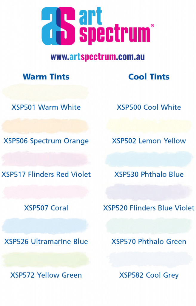 Six Pack Extra Soft Pastels - Cool Tints - Art Spectrum