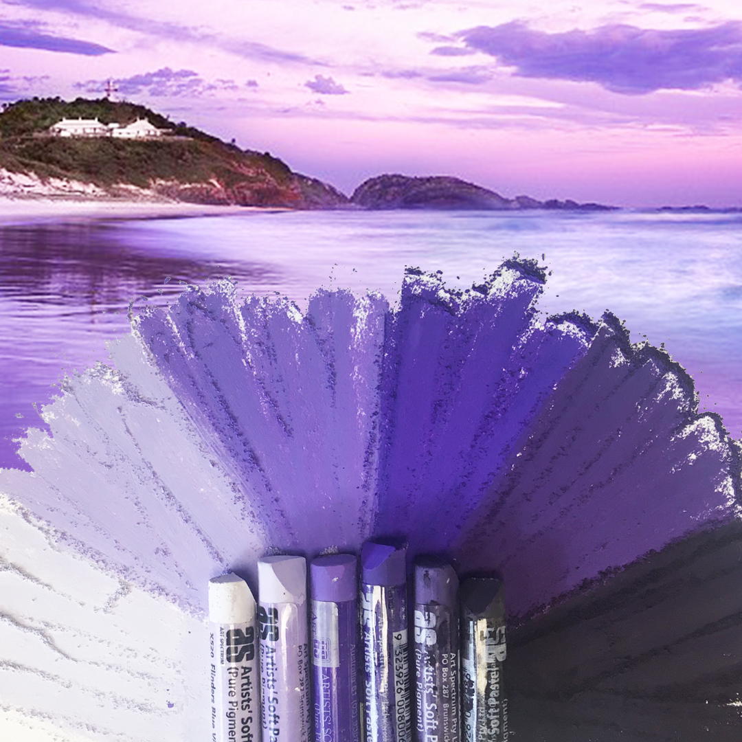 Flinders Blue Violet Round Pastel Shades - Art Spectrum